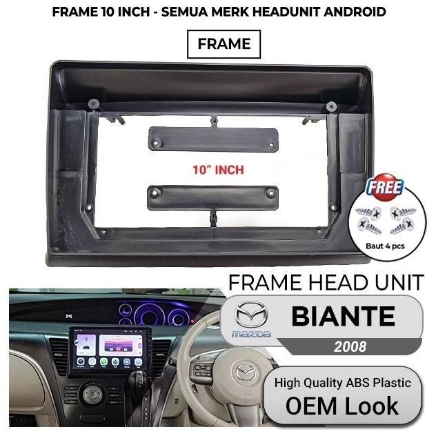 Jual Frame Head Unit Mazda Biante 2008-2018 10 Inch Android Special ...