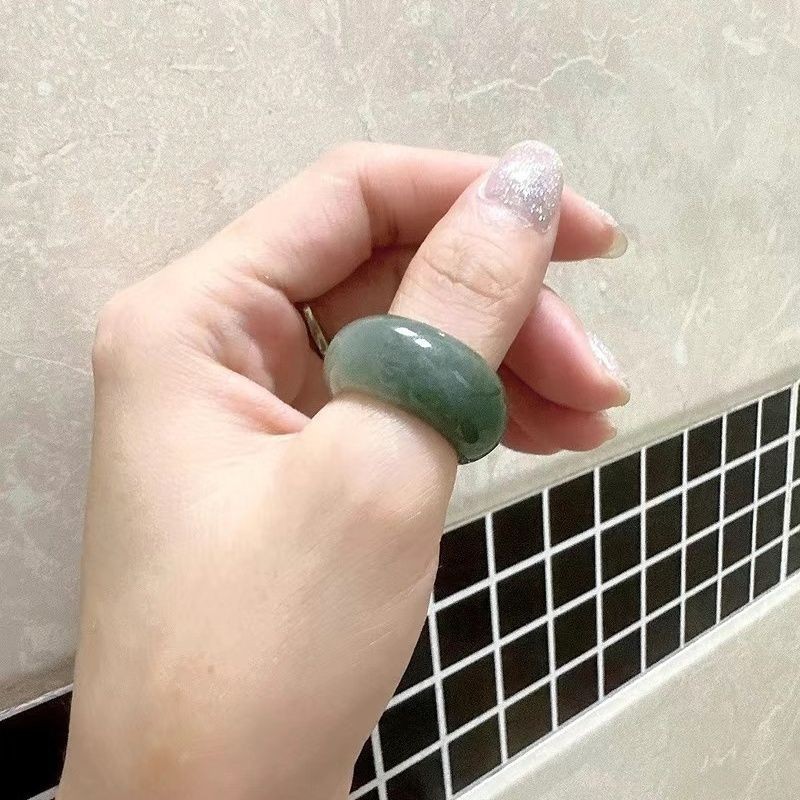 Jual Burma Jade Shida Thumb Ring NaturalAGoods Jade Barrel-Type Thumb ...