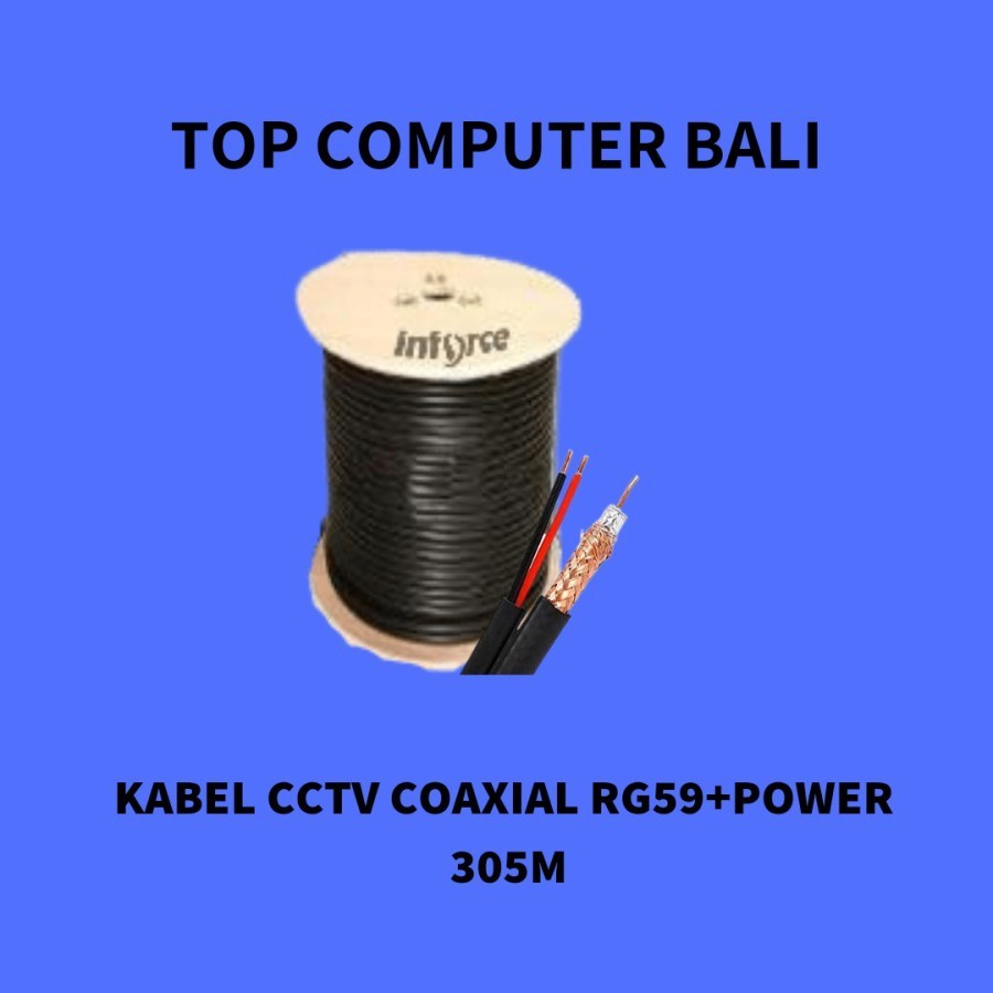 Jual KABEL CCTV COAXIAL RG59+POWER / KABEL RG 59 305M | Shopee Indonesia
