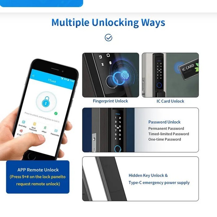 Jual Gercep Favor Smart Slim Door Lock Frame Alumunium Door Waterproof ...