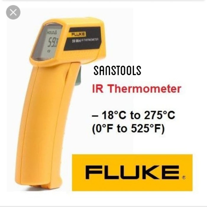Jual Fluke 59 Mini Thermometer Termometer Infrared Gun Laser 59Mini ...