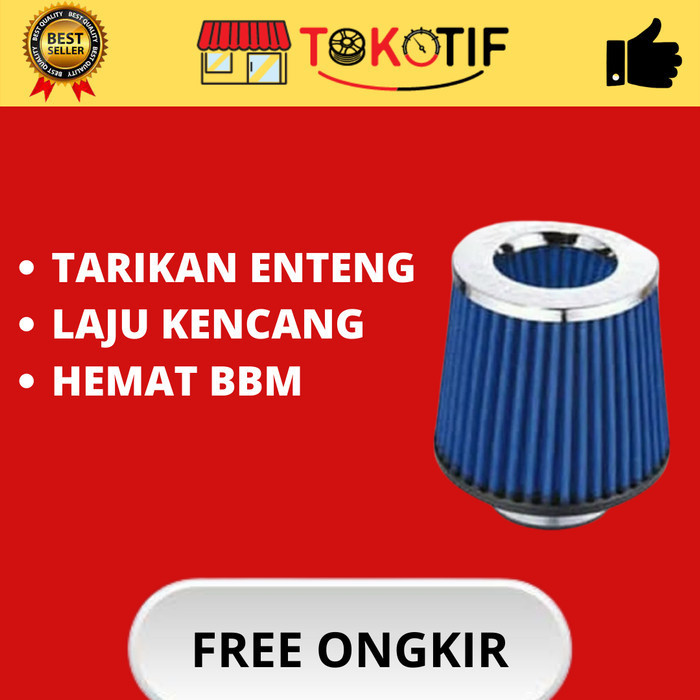 Jual Open Air Filter Udara Mobil Racing Universal Simota Warna Biru ...