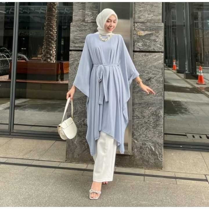 Jual Tunik Perempuan Dewasa Selutut Tunic Korean Style Import Cewek ...