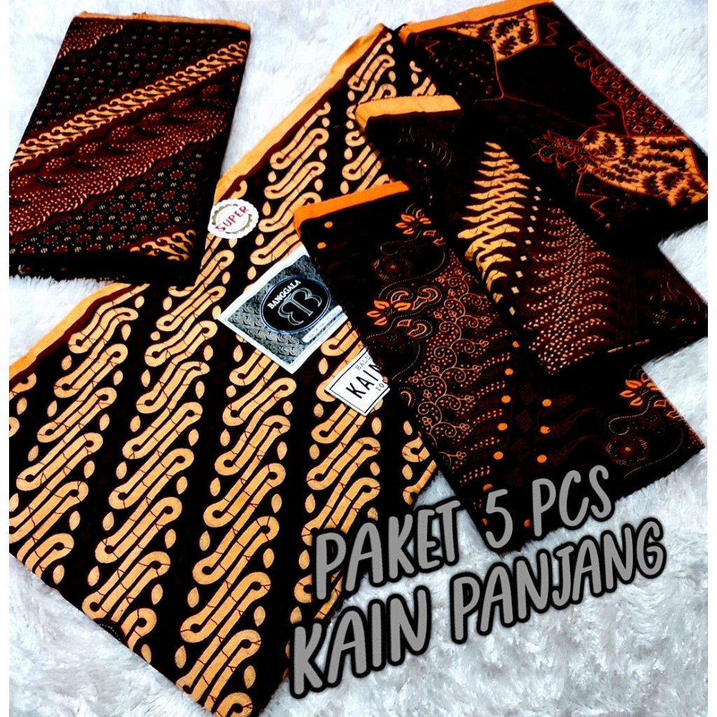 Jual Batik Keraton // PAKET HEMAT ISI 5 PCS KAIN PANJANG SOGA , KAIN ...