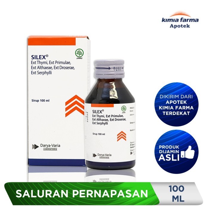 Jual SILEX SIRUP 100 ML / OBAT BATUK HERBAL / KIMIA FARMA | Shopee ...