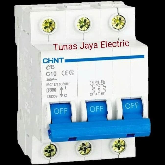Jual HARGA DISC - MCB CHINT 3 Phase 6A - 10A - 16A - 20A - 25A - 32A - 40A (SNI - LMK) | Shopee ...