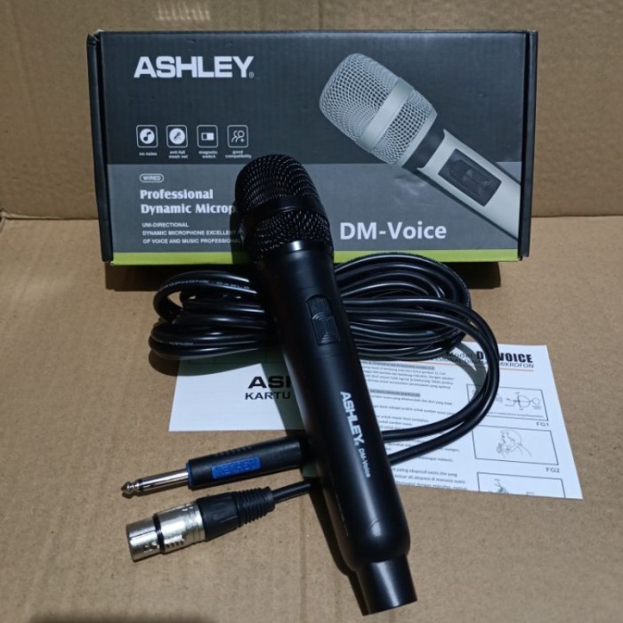 Jual Mic Kabel Ashley Dm Voice Mikrofon Ashley | Shopee Indonesia