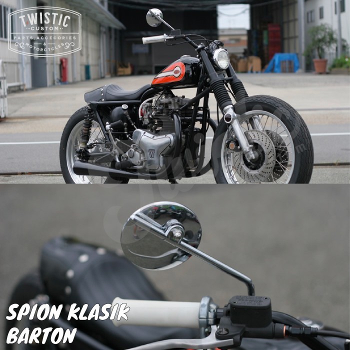 Jual Spion Clamp Model Emgo Barton Motor W250 Triumph Royal Enfield Chopper | Shopee Indonesia