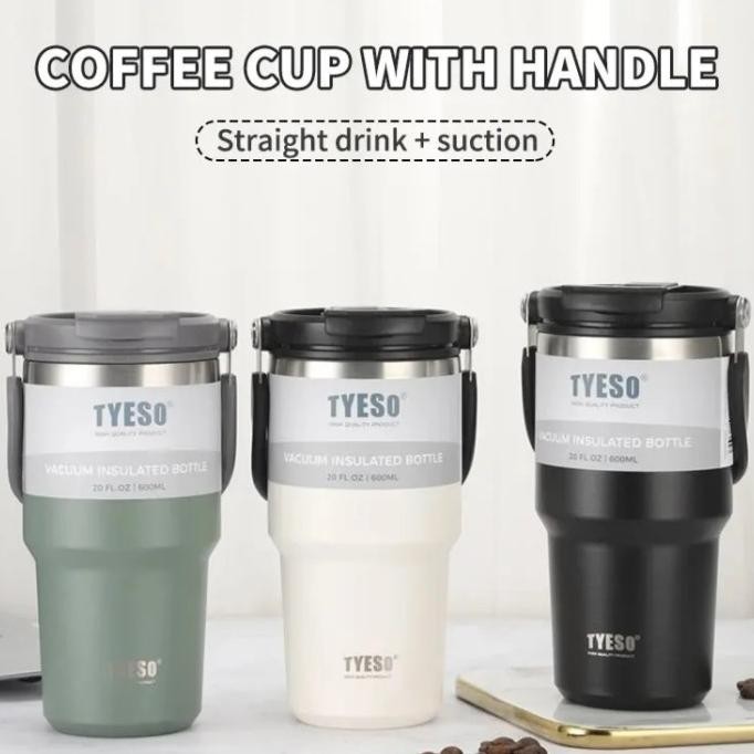 Jual Tumbler TYESO Gelas Kopi 600 ml Botol Minum Tahan Dingin Original | Shopee Indonesia