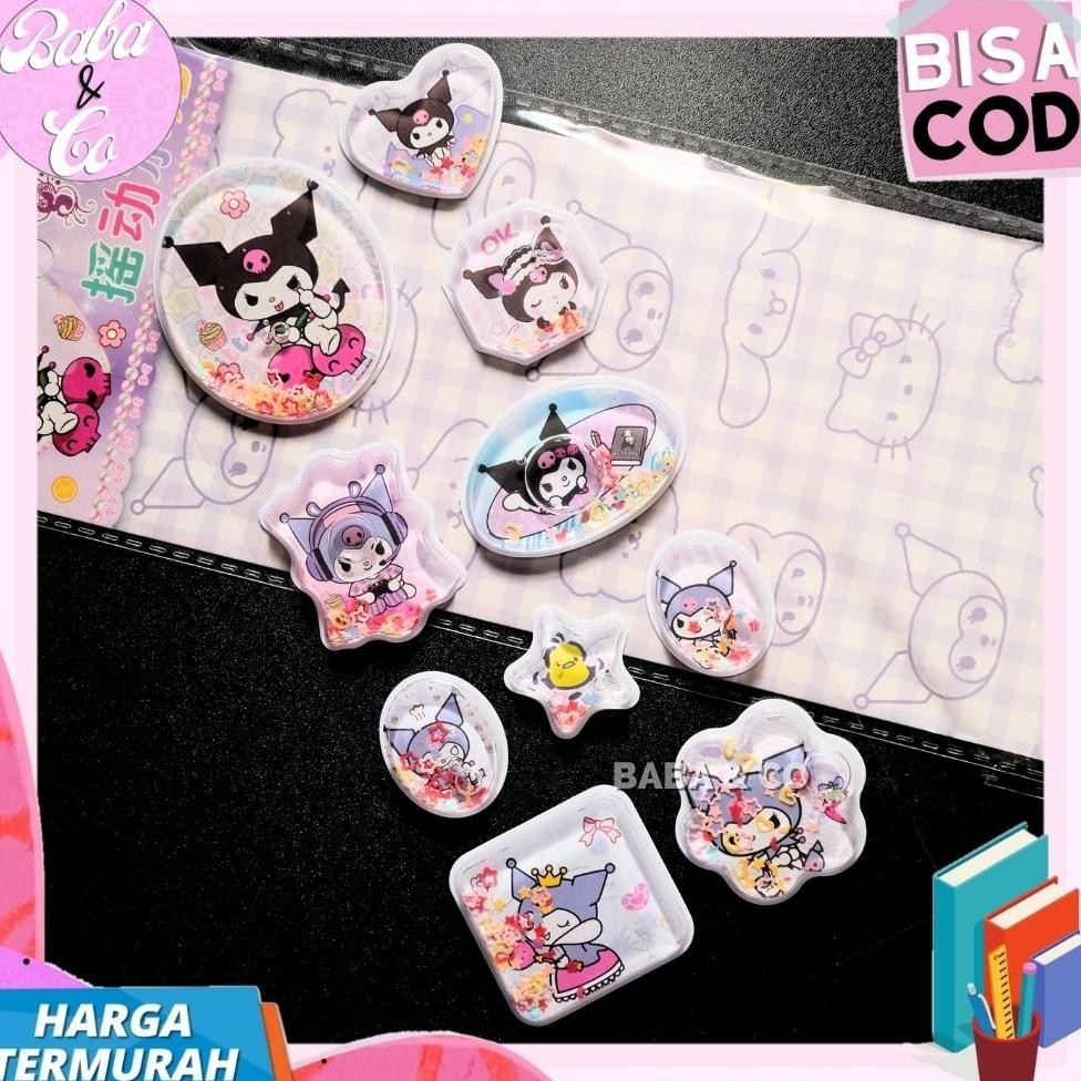 Jual Stiker Sanrio 3D Water Seal Sticker Sanrio Isi Air Manik Lucu Unik ...