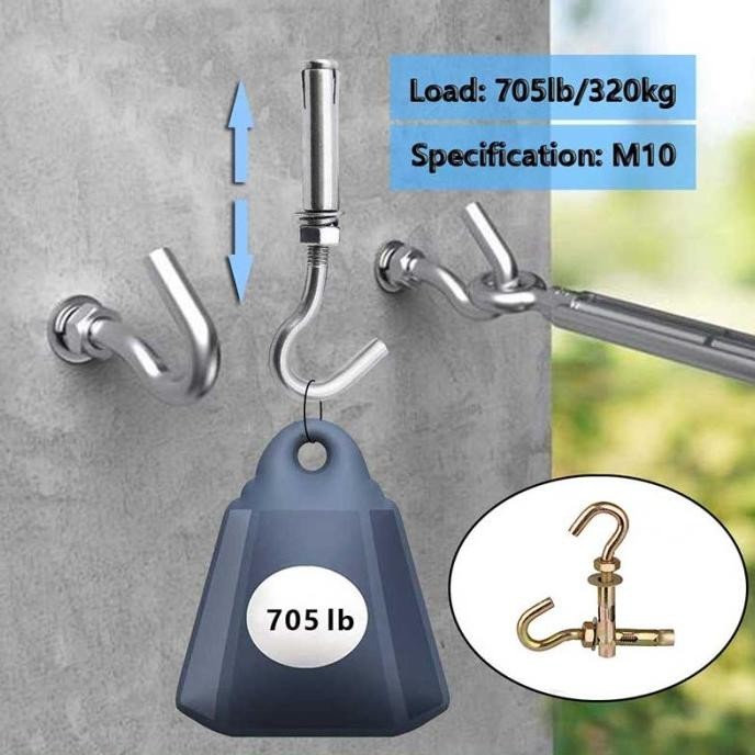 Jual M6 M8 Hook Dynabolt/Dynabolt Hook/Hook Bolt Dynabolt Gantung 8mm ...