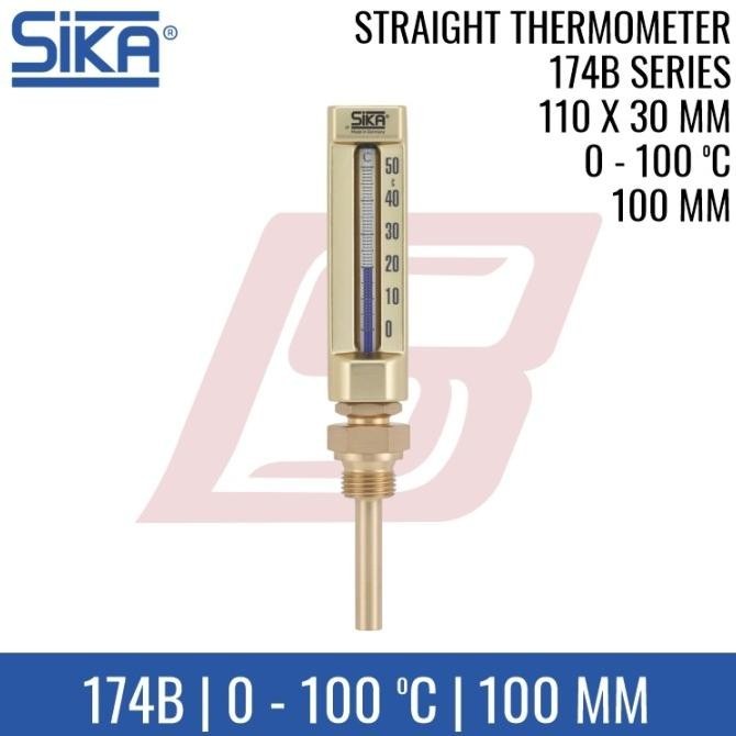 Jual SIKA | Thermometer | 174B | 0-100 C | 100mm | Shopee Indonesia