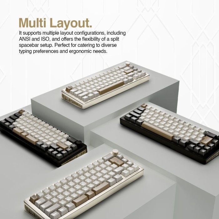 Jual Noir Spade65 65% Spade 65 Alunum Wireless Mechanical Keyboard ...