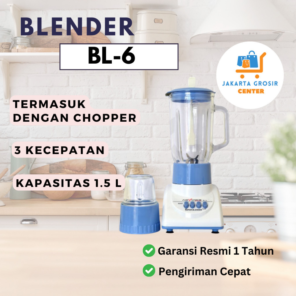 Jual Blender Bl2 1.2 Liter Multifungsi Blender Buah Dan Sayur Garansi ...