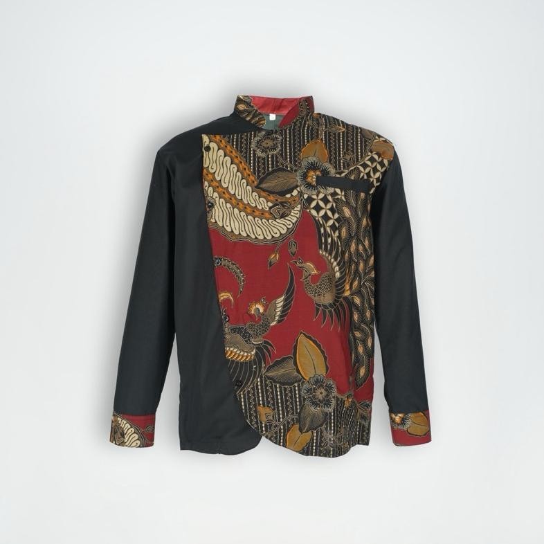 Jual Kemeja Batik Pria Lengan Panjang Beskap Batik Katun Halus Hiyo ...