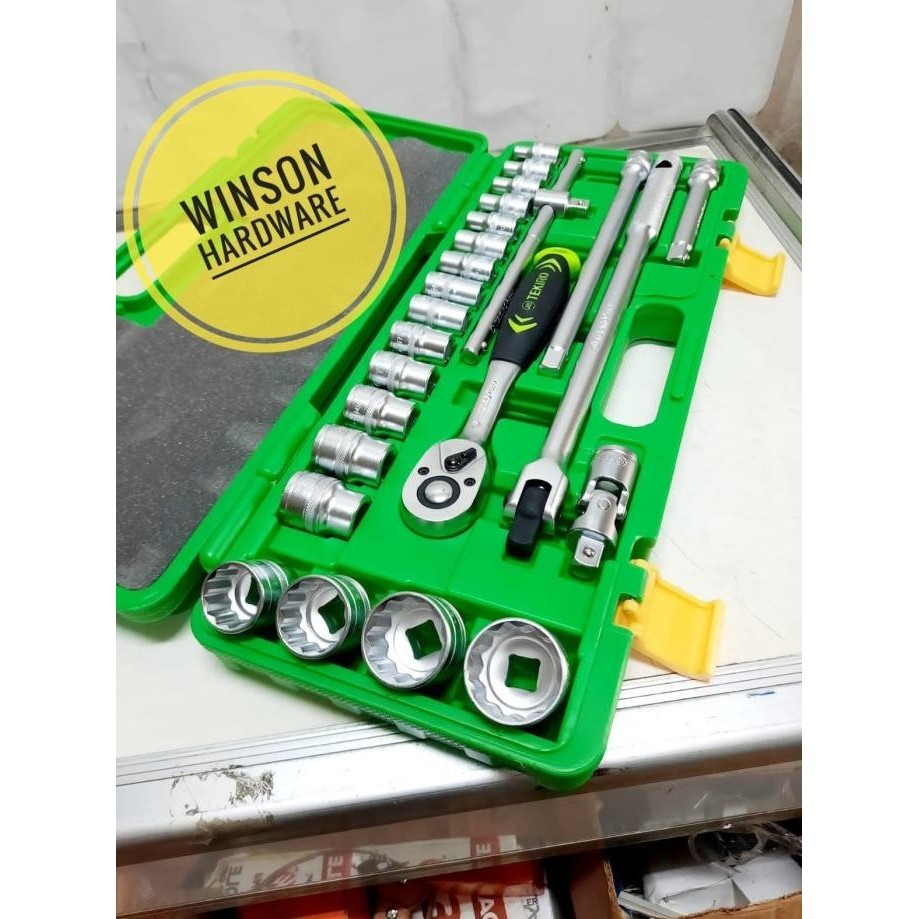 Jual Kunci Sok Set 8-32Mm 24Pc Tekiro | 1/2" Dr Socket Set 24 Pc Segi Pt 12 | Shopee Indonesia