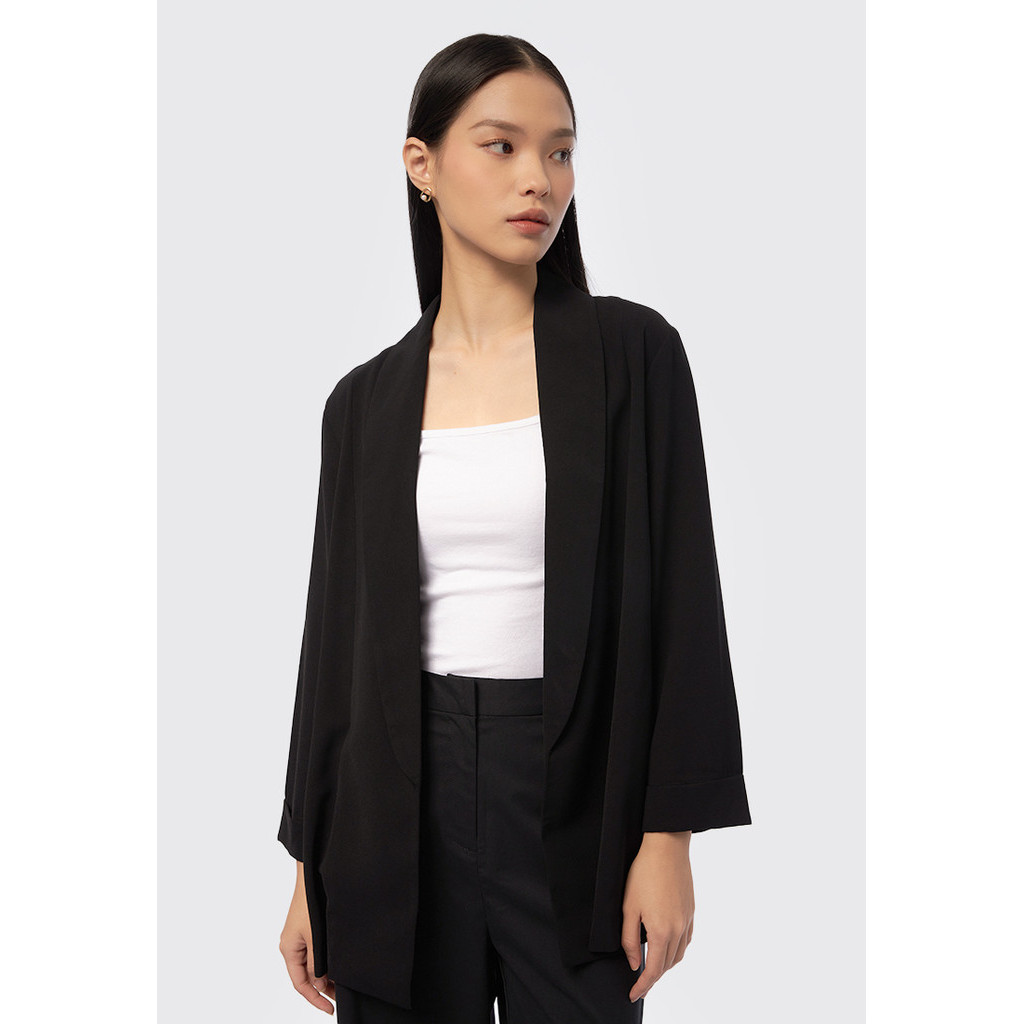 Jual Executive Long Sleeve Open Blazer Black | Shopee Indonesia