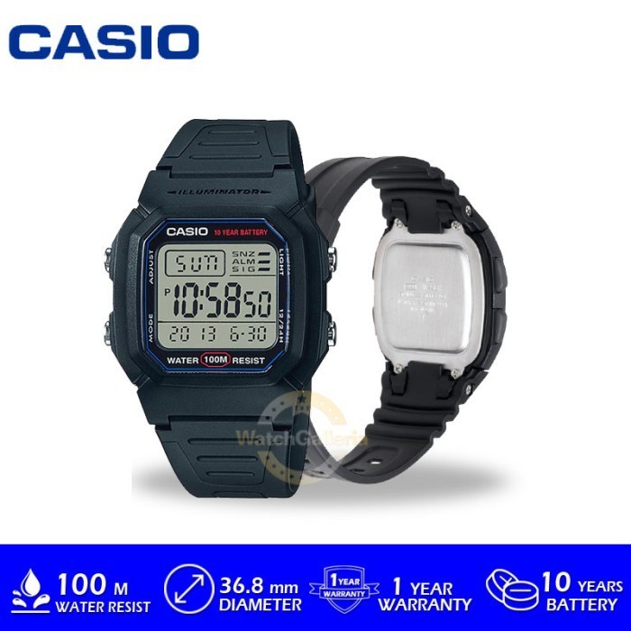 Jual Jam Tangan Casio General W-800H-1Avdf Original | Shopee Indonesia