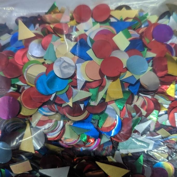 Jual Kertas Confetti 1bungkus untuk mesin confetti | Shopee Indonesia