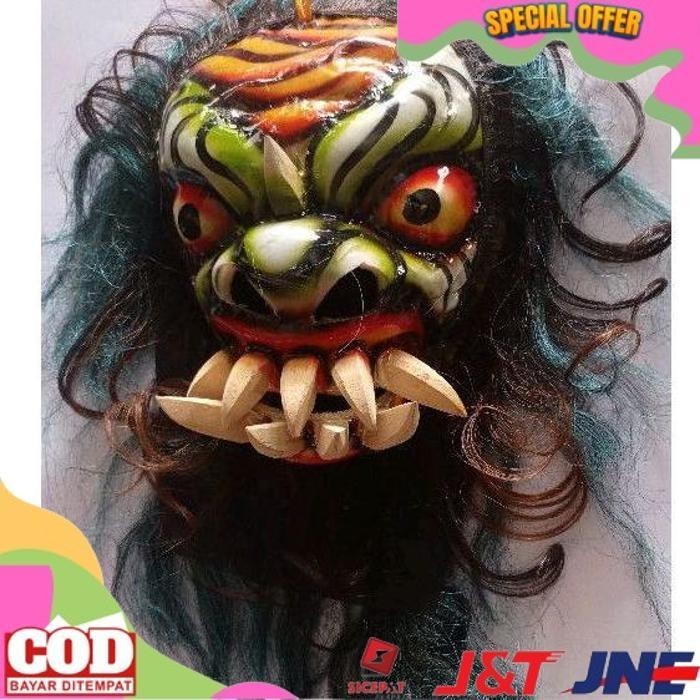 Jual TOPENG MAINAN ANAK TOPENG BUDREK MIKA SERAM /TOPENG SERAM RAMBUT ...
