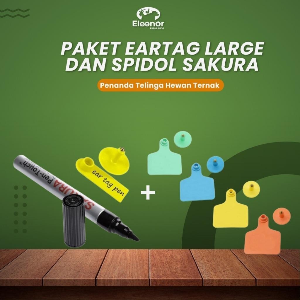 Jual Eartag Kambing Domba Large 6x7 Ear Tag Polos & Spidol Sakura 1 ...