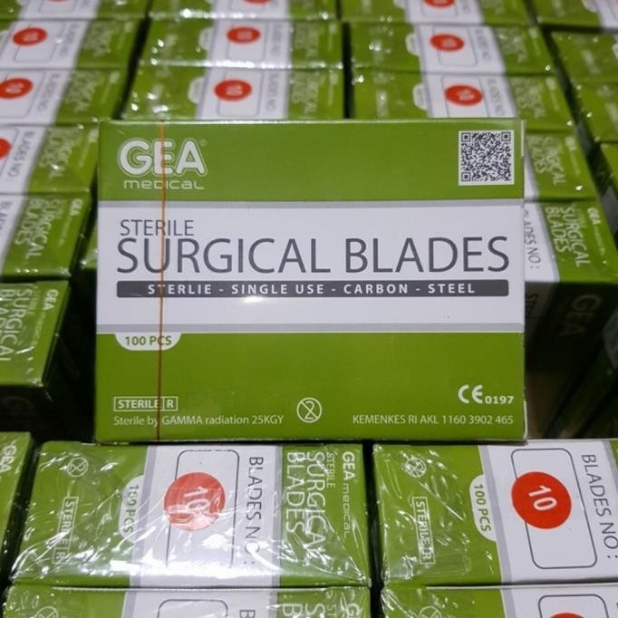 Jual Bisturi No 10 11 15 20 21 22 23 24 Pisau Bedah Surgical Blade ...