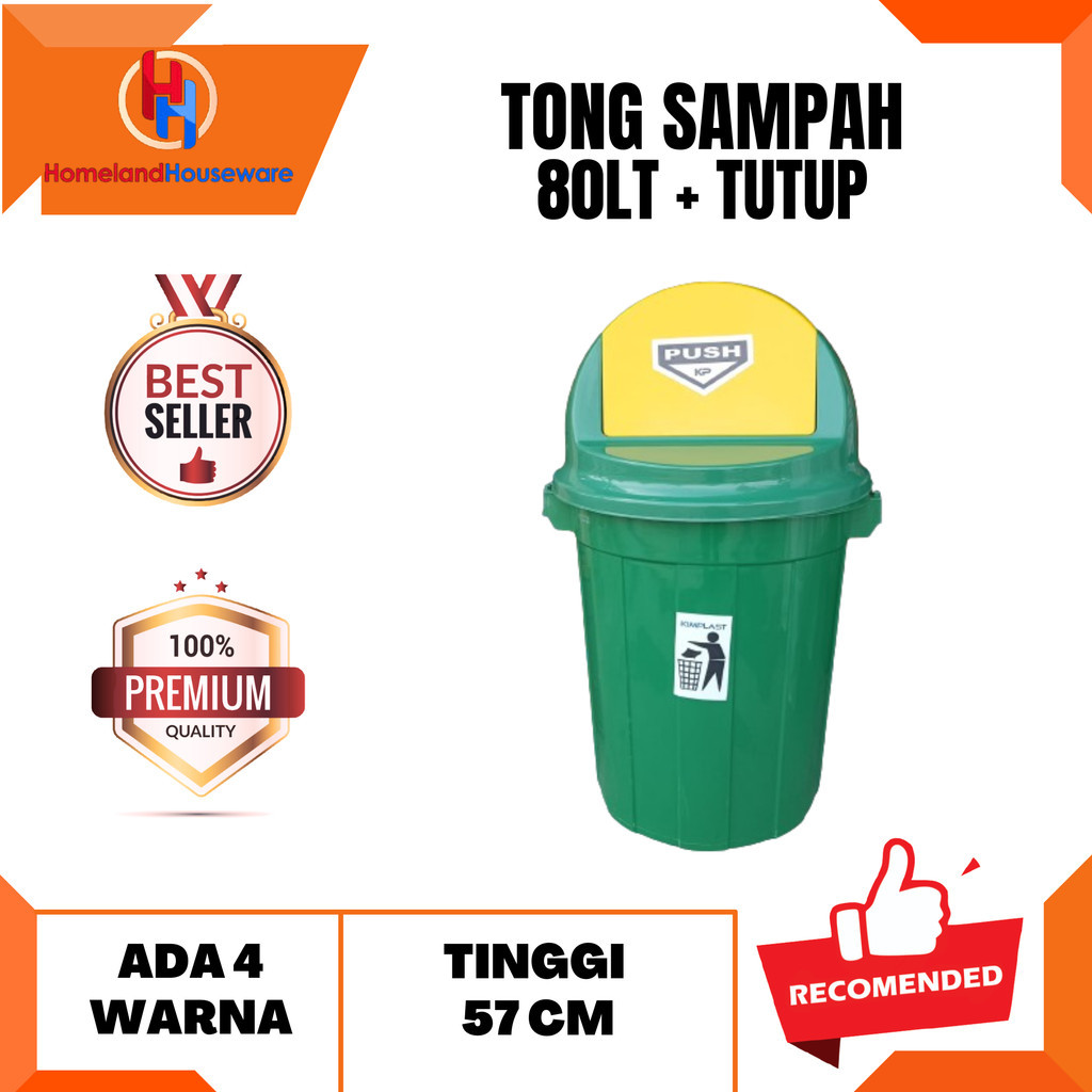 Jual TONG SAMPAH 80 LITER + TUTUP KIMPLAST/TONG SAMPAH PLASTIK 80 LITER ... Jual TONG SAMPAH 80 LITER + TUTUP KIMPLAST/TONG SAMPAH PLASTIK 80 LITER ...