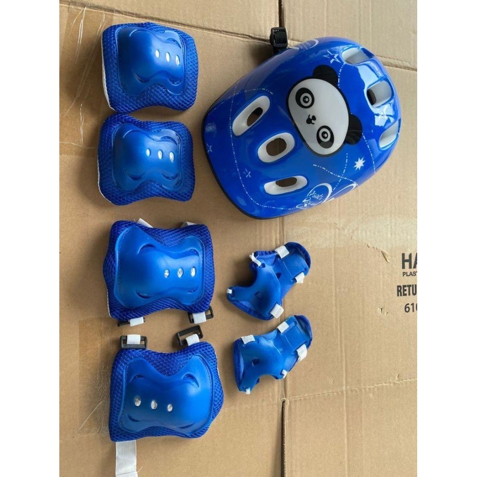 Jual Helm helmet MOTIF sepatu roda/sepeda Anak + DEKER Pelindung satu ...