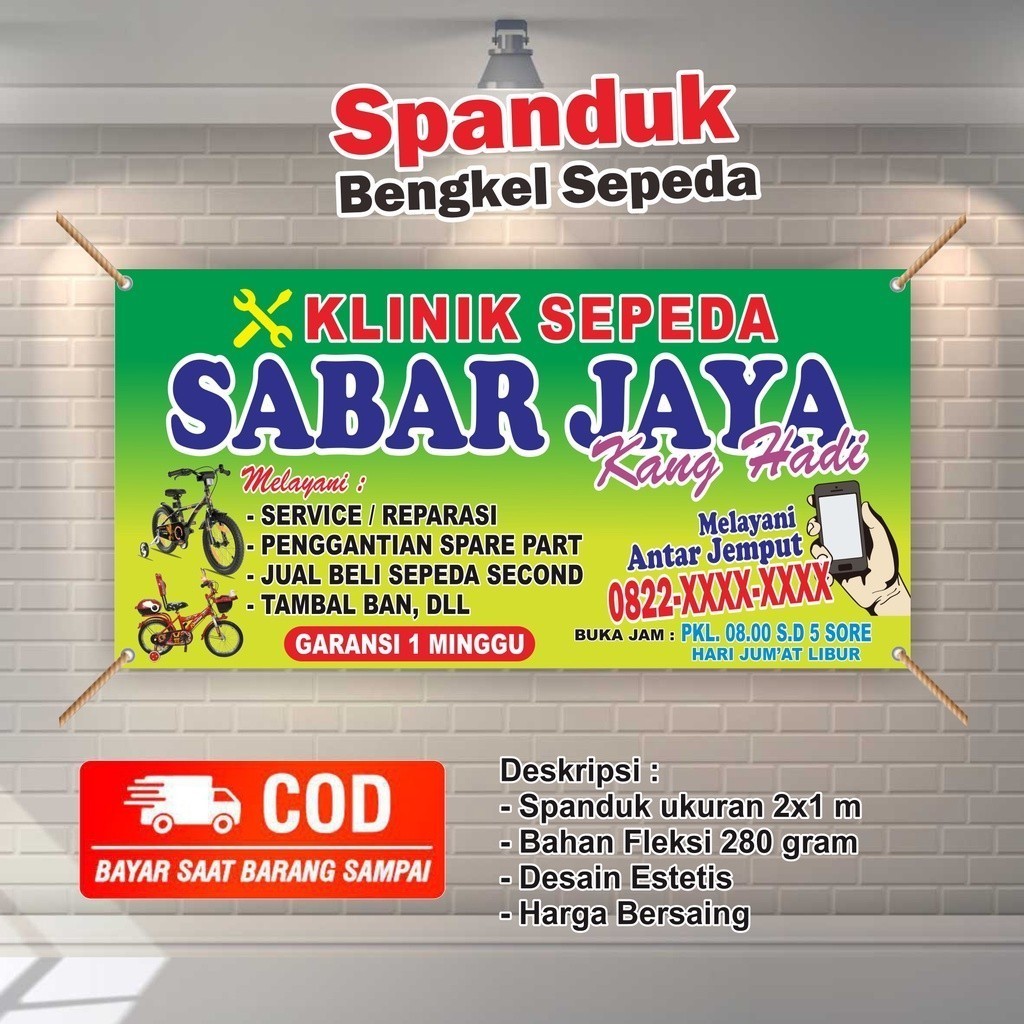 Jual Spanduk / Banner / MMT / Invitation / Backdrop BENGKEL SEPEDA ...