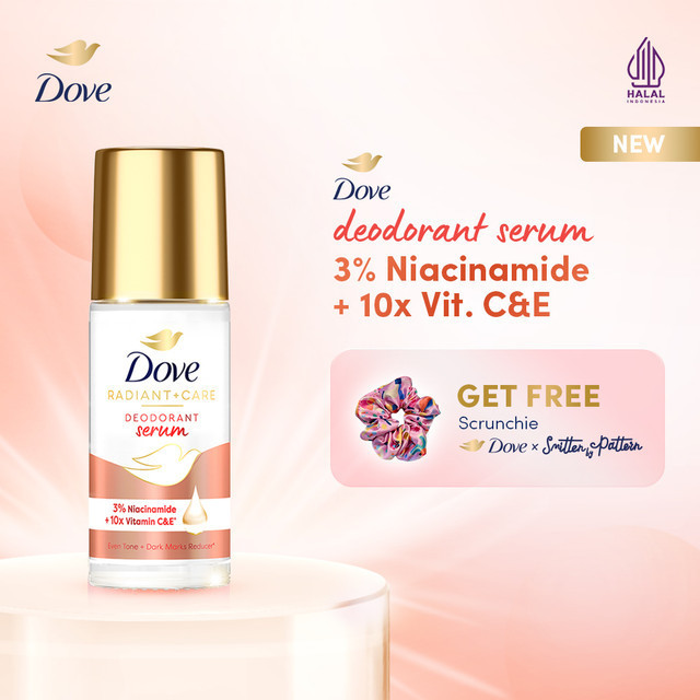 Jual Buy 1 Dove Deo Serum 3% Niacin + 10x Vitamin C&E Get Scrunchie ...
