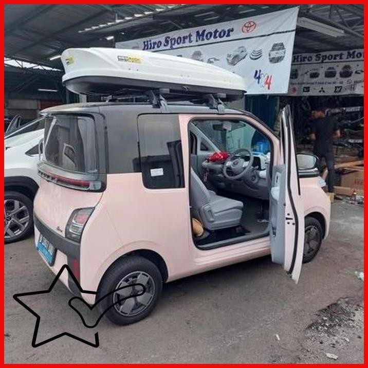 Jual [HMBL] PAKET ROOF BOX DAN CROSS BAR WULING AIR EV | Shopee Indonesia