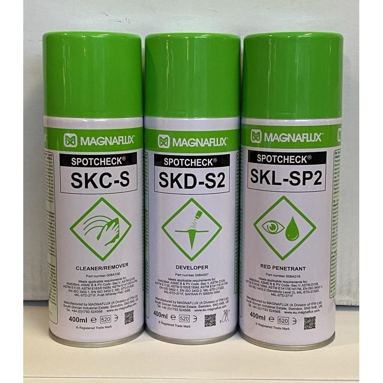 Jual Magnaflux spotcheck cleaner developer red penetrant 400ML | Shopee ...