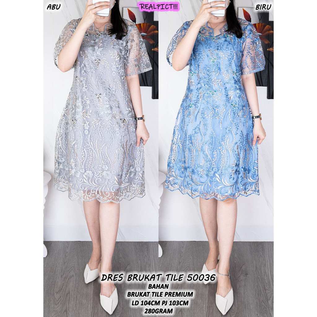 Jual DRES BRUKAT TILE 50036 (READY STOK) | Shopee Indonesia