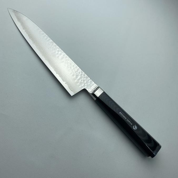 Jual [Baru] Ryusen Hamono Tangan Ryu Micarta Tsuchime Damascus Vg10 ...