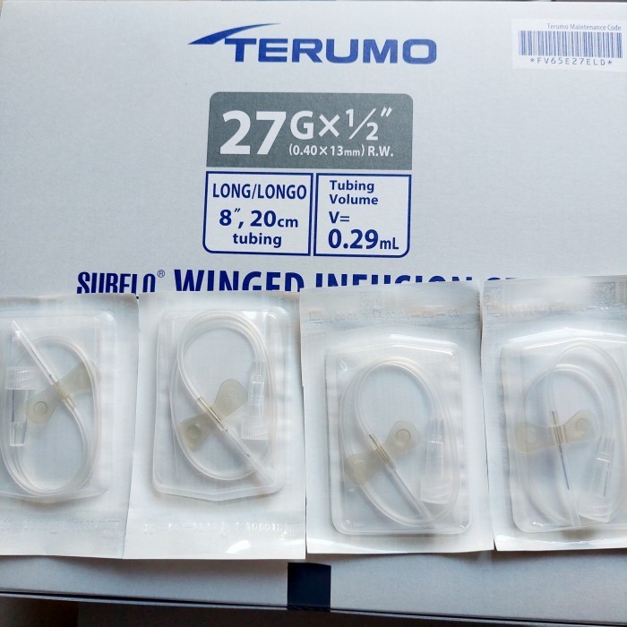 Jual Winged Needle 27g Terumo Infusion set/ Wing Infus 27 Terumo per ...