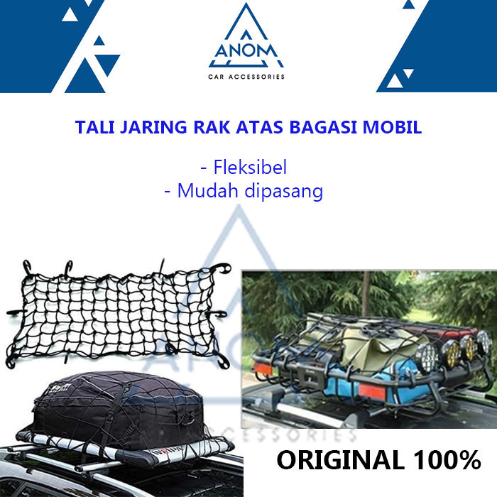 Jual TALI JARING RAK ATAS ATAP BAGASI MOBIL / CAR CARGO NET UNIVERSAL ...