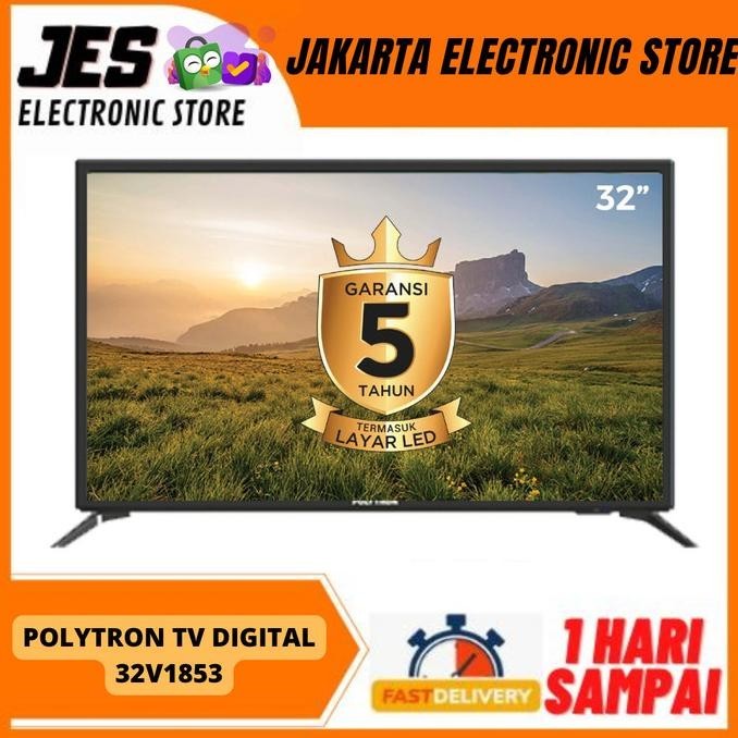 Jual [Ready] Tv Polytron 32V1853 Digital 32 Inch Led Tv Pld-32V1853 Pld 32V1853 | Shopee Indonesia