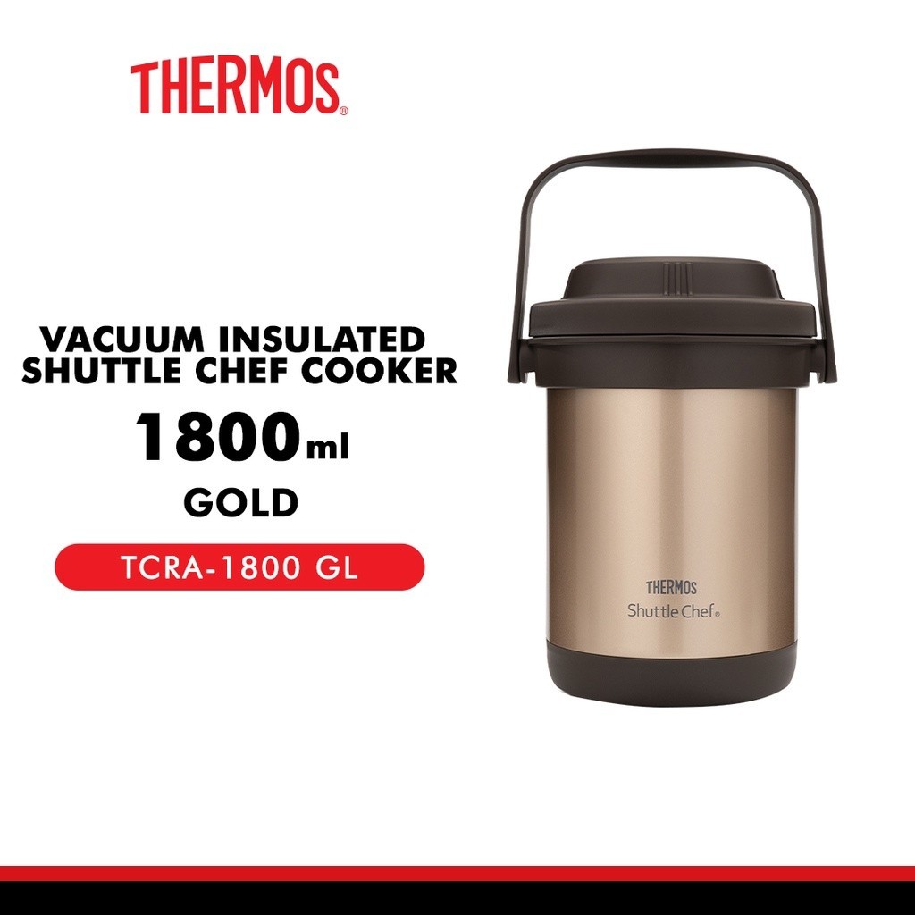 Jual Vacuum Insulated Shuttle Chef Cooker Gold - 1800 ml TCRA-1800 GL) | Shopee Indonesia