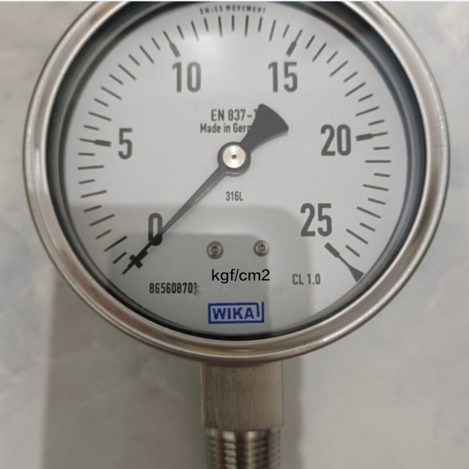 Jual Jual! Wika 8" 25 Kgf/Cm2, Drat 1/2" Npt Full Ss Racket (Bottom) | Shopee Indonesia