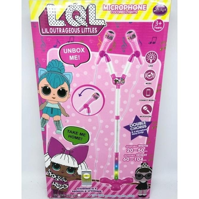 Jual Mainan Anak Edukasi Microphone Lol / Mic Bernyanyi Lol 2 Mic ...