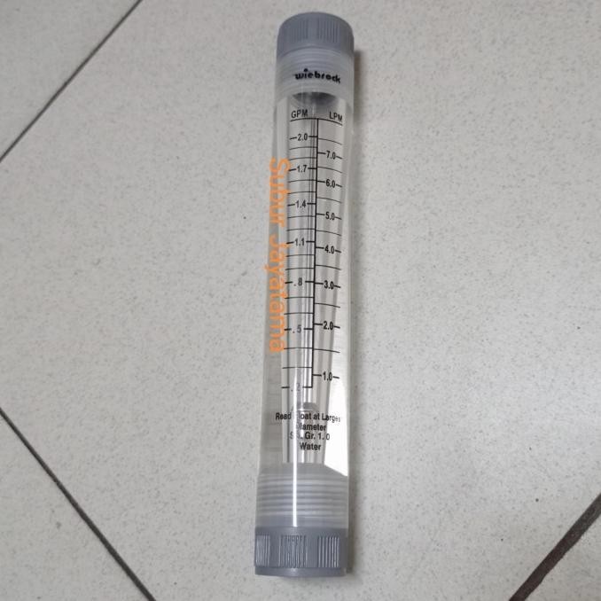 Jual Flowmeter Rotameter Water Liquid 1/2 " Inchi 7 Lpm 2 Gpm | Shopee ...