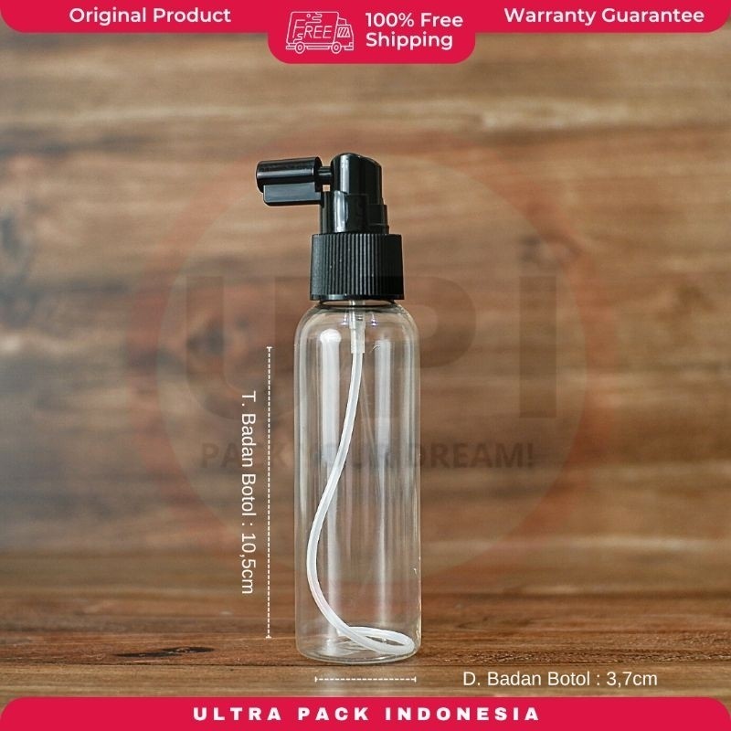 Jual KEMASAN BOTOL NOZZLE SPRAY - BOTOL PET BR 100ML CLEAR + SPRAYER ...