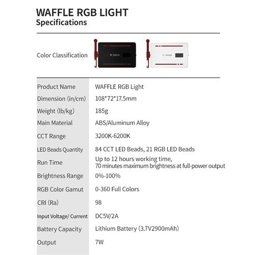 Jual Yc Onion Waffle Pro Rgb Light Lampu Photo Studio | Shopee Indonesia