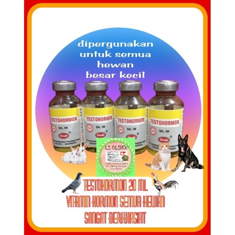 Jual 20 ml ovalumon / testohormon vitamin ayam burung kucing sapi ...