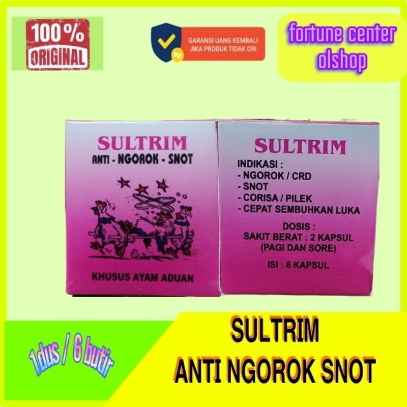 Jual SATU DUS SULTRIM OBAT AYAM SAKIT NGOROK SNOT BURUNG MERPATI MUYUNG ...