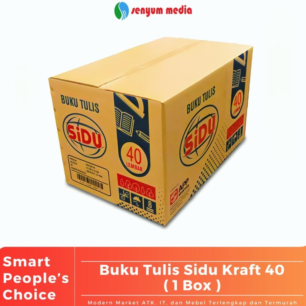 Jual BACK TO SCHOOL BUKU TULIS SINAR DUNIA SIDU KRAFT 40 LEMBAR (1 BOX ...