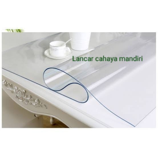 Jual Taplak Meja Alas Meja Plastik Pvc Bening Transparan 5Mm 120Cm X120Cm | Shopee Indonesia