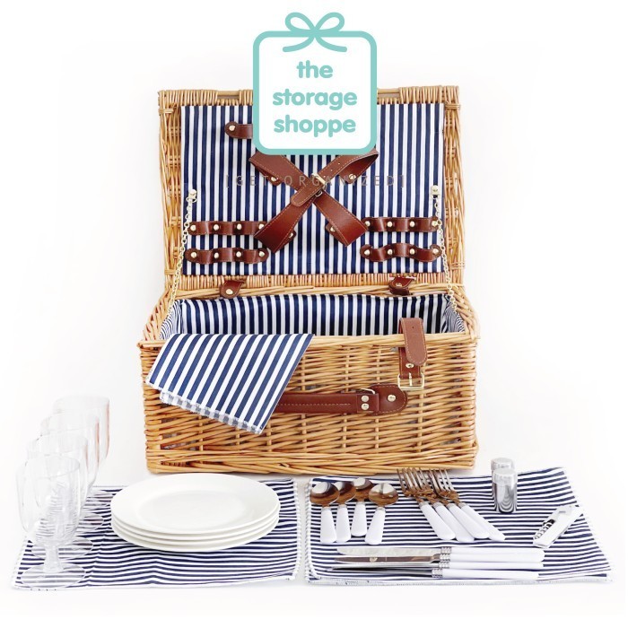 Jual Picnic Basket Set For 4/Keranjang Piknik Set | Shopee Indonesia