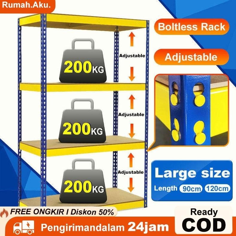 Jual Bantalan Beban 800KGRak gudang 5 Layer / Rak serbaguna / Rak ...