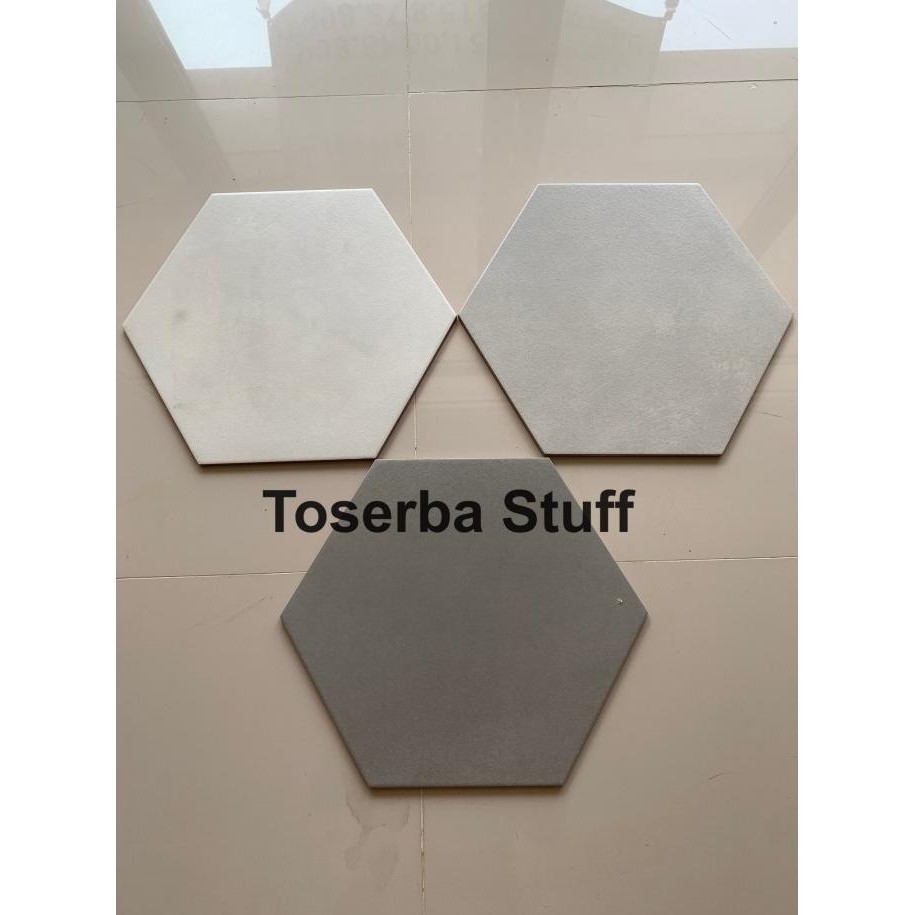 Jual Keramik Hexagonal Abu2 Muda Dan Abu2 Tua !! Ready | Shopee Indonesia